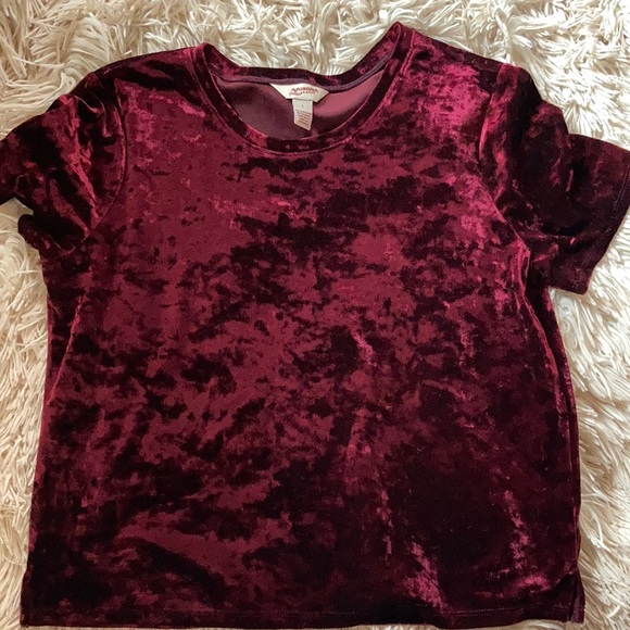 Arizona Jean Company | Tops | Womens Red Velvet Crop Top | Poshmark